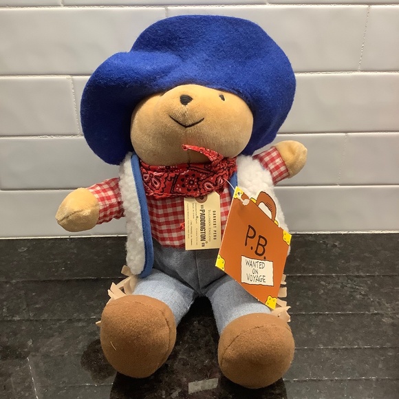 Eden | Toys | Paddington Bear Stuffed Plush Animal Cowboy Eden Toys Vintage Wtag | Poshmark